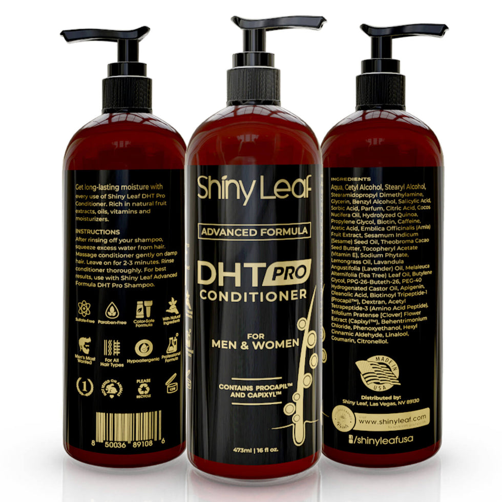 DHT Pro Shampoo and Conditioner | Shiny Leaf